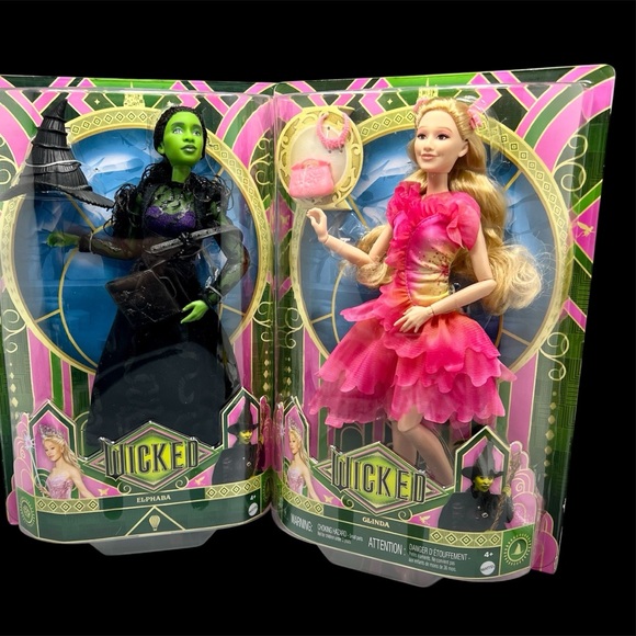 Mattel | Toys | Mattel Wicked Movie Glinda Elphaba Doll Set | Poshmark
